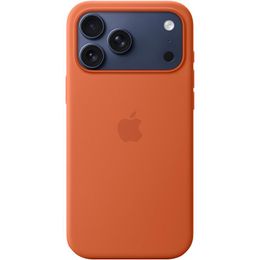 Apple Smartphone-Hülle »iPhone 17 Pro Max Silikon Case mit MagSafe« Smartphones 17, 5 cm (6, 9 Zoll) Terracotta Funktioniert nahtlos mit der...