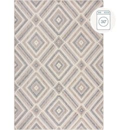 FLAIR RUGS Teppich »Beckett« rechteckig 4 mm Höhe Waschbarer Geometrischer Teppich, Wohnzimmer, Schlafzimmer, Esszimmer natur Obermaterial: 100%...