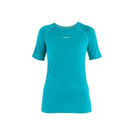 Icebreaker Funktionsshirt 'Zone Knit' Damen Gr&ouml;&szlig;e XS t&uuml;rkis / wei&szlig;