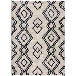 FLAIR RUGS Hochflor-Teppich &raquo;ATLAS&laquo; rechteckig 40 mm H&ouml;he Berber Teppich beige Kunstfaser