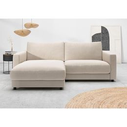Home Affaire Ecksofa »Ecksofa Jiro, L-Form, große Sitztiefe, Breite 226 cm« lose Sitz- & Rückenkissen, weicher Polsteraufbau, komfortabel & modern...