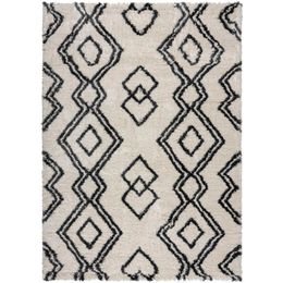 FLAIR RUGS Hochflor-Teppich &raquo;ATLAS&laquo; rechteckig 40 mm H&ouml;he Berber Teppich beige Kunstfaser