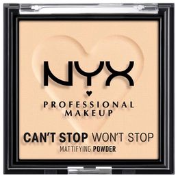 NYX Puder »Professional Makeup CSWS Mattifying Powder« Verschmiert nicht, deckt zuverlässig, setzt sich nicht ab, mattierend. 02 Light Puder von NYX