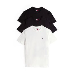 Tommy Jeans T-Shirt »TJM XSLIM 3 PACK TEE« Mit Rundhalsausschnitt Ecru/Black/Black S S 3er Pack Rundhalsshirt von Tommy Jeans