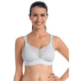 Anita active Sport-BH »Air Control Deltapad« doppellagige Cups, gepolsterte Träger, mit Print, feminin, weich weiß