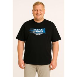 Jack & Jones PlusSize JACK & JONES PLUSSIZE Print-Shirt »JCOCONDOR TEE SS CREW NECK FST PLS« Black 5XL 5XL T-Shirt von Jack & Jones Plus Size