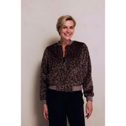 Zhrill Blouson »ZHGIULIA« mit Leoparden-Muster, kurzer moderner Schnitt SAND M M Blousonjacke von Zhrill