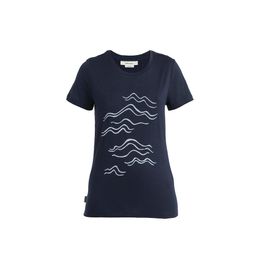 Icebreaker Funktionsshirt 'Mer 150 Tech Lite II' Damen Gr&ouml;&szlig;e L navy / wei&szlig;