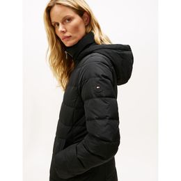 Tommy Hilfiger Steppmantel »MW DOWN SLIM COAT WITH FUR« mit Fellimitat Black S (36) S (36) Winter-Parka von Tommy Hilfiger Womanswear