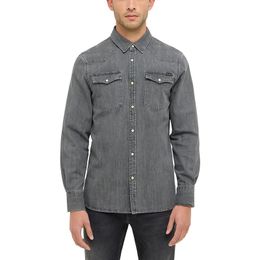Mustang Langarmhemd &raquo;Herren Style Duver&laquo; Dunkelgrau 300 3XL - US-Gr&ouml;&szlig;en US-Gr&ouml;&szlig;en 3XL L&auml;ssiger Schnitt