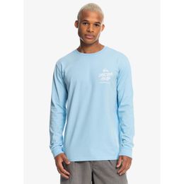 Quiksilver Langarmshirt »x Stranger Things Lenora« Airy Blue L L Stoff: Baumwollstoff