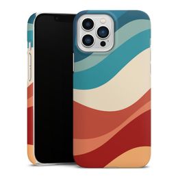 DeinDesign iPhone 13 Pro Max Handy Premium Case Smartphone Handyh&uuml;lle Schutzh&uuml;lle matt Ombre Wave Colour Premium Case