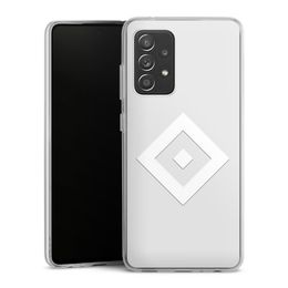 DeinDesign Galaxy A52s 5G Handy Silikon H&uuml;lle Case transparent Handyh&uuml;lle Hsv Coat Of Arms Hamburger Sv Silikon Case