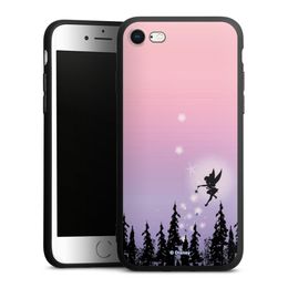 DeinDesign iPhone SE (2022) Handy Premium Silikon H&uuml;lle Handyh&uuml;lle schwarz Case Official Licensed Product Tinkerbells Disney Silikon Premium Case