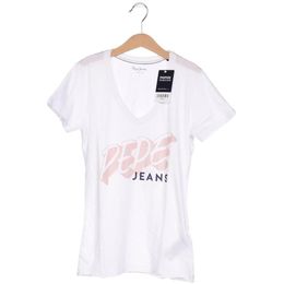 Pepe Jeans T-Shirt Damen Größe S Second Hand weiß
