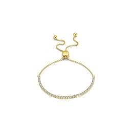 Rougemont Jewellery Bracelet 'Tennisarmband 925 Sterling Silber 3mm' female Gold size 18 cm