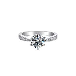 Rougemont Jewellery Ring 'Funkelnder Moissanit Ring 1,0ct 7,0mm mit Echtheitszertifikat' female Silver size 60