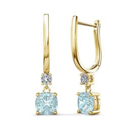 Rougemont Jewellery Earrings 'Elegante Creolen Ohrringe Topas' female Gold size One Size