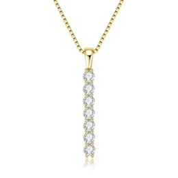 Rougemont Jewellery Necklace 'Funkelnde Moissanit Halskette' female Gold size 45cm