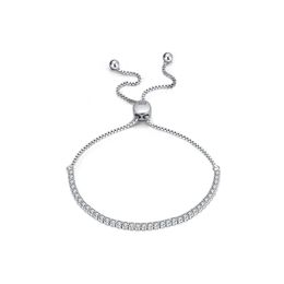 Rougemont Jewellery Bracelet 'Tennisarmband 925 Sterling Silber 3mm' female Silver size 18 cm