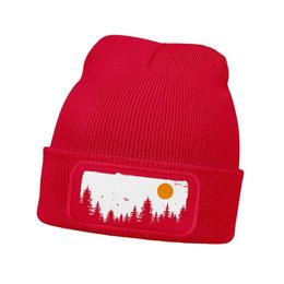 Neverless Beanie 'Braumkette' male Red size Onesize