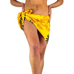 King Kameha Beach Towel 'Beach' female Yellow size 100 x 170 cm