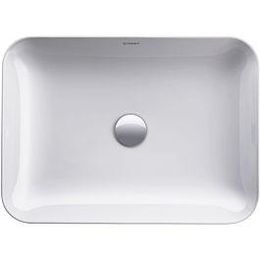 Duravit Cape Cod Aufsatz-Waschtisch 2347550000 55x40cm, ohne Hahnloch, Überlauf, Hahnlochbank, Weiß