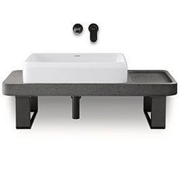 Duravit Qatego Waschtisch-Konsolen-Set D4800600 100x45x90cm, mit Konsole, Konsolenträger, Lavica poliert