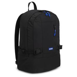 Freizeittasche HUGO BLUE "Vytal R_N", Gr. B/H/T: 28cm x 47cm x 18cm, schwarz, Polyamid, Taschen, Cityrucksack, Rucksack, Schulrucksack, Arbeitsrucksack