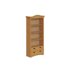 Regal Home Affaire "Konrad, Standregal, Bücherregal, Stauraum", natur, B:94cm H:208cm T:39cm, Massivholz, Regale, aus massiver Kiefer, Breite 94 cm, Höhe 208 cm, mit Schubladen, FSC