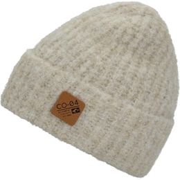 Beanie Chillouts "Ines Hat", Damen, beige, Grobstrick, Kunstfaser, meliert, Mützen, Strickmütze in leicht melierter Optik