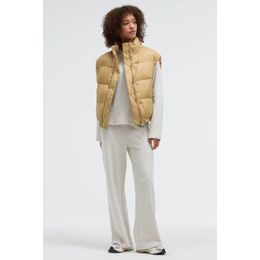 Steppweste SENSES.THE LABEL, Damen, Gr. XL/XXL, light cognac, Material: 100% Polyamid, Futter: 100% Polyester, Füllung: 100% Polyester, unifarben, oversize normal, Westen, mit elastischem Saumabschluss