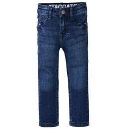 Slim-fit-Jeans STACCATO "STCSAM", Jungen, Gr. 104, Normalgrößen, jeansblau, Obermaterial: 80% Baumwolle, 19% Polyester, 1% Elasthan., Abriebeffekte, unifarben, Jeans, Slim Fit