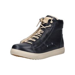 COSMOS Comfort Damen Schn&uuml;rstiefelette "COSMOS Comfort Stiefelette Leder", Gr. 39navy, Leder, Schuhe