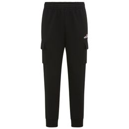 Jogginghose Ellesse "DAVILAS JOG PANT", Herren, Gr. L, N-Gr, schwarz, Jersey, Obermaterial: 80% Baumwolle, 20% Polyester, Hosen