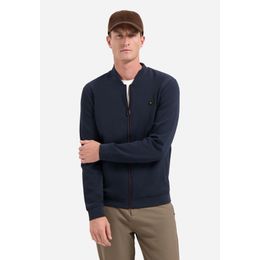 Sweater NO EXCESS "NO EXCESS Bomberweste von Timeless Basics", Herren, Gr. XXL, dunkelblau, 49% Polyester, 45% Baumwolle, 6% Elasthan, Sweatshirts Sweater