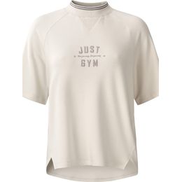 T-Shirt LPO "T-Shirt Lucy", Damen, Gr. 36 (S), rainy day, 67% recyceltes Polyester, 30% Modal, 3% Elasthan, regular fit, Shirts