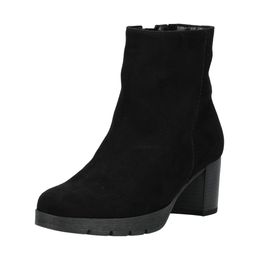 Stiefelette Gabor COMFORT "Gabor Comfort Stiefelette Veloursleder", Damen, Gr. 37,5, schwarz, Veloursleder, Schuhe