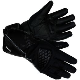 Motorradhandschuhe Roleff "Winter" Gr. XL, schwarz (schwarz ro201), Handschuhe, Damen, XL, Obermaterial: 60% Rindsleder, 40% Polyester. Innenfutter: 100% Polyester, winddicht, wasserdicht