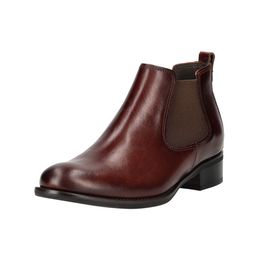 Stiefelette Gabor "Gabor Stiefelette Leder/Textil", Damen, Gr. 37, mittelbraun, Leder, Textil, Schuhe