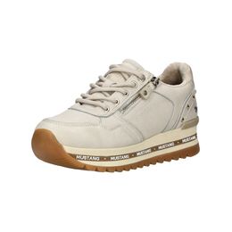 Mustang Shoes Damen Sneaker "Mustang Shoes Sneaker Lederimitat", Gr. 38ivory, Lederimitat, Schuhe