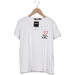 K by KARL LAGERFELD Karl Lagerfeld T-Shirt Damen Gr&ouml;&szlig;e L Second Hand wei&szlig;