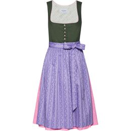 FELICITAS Midi Dirndl Dorie/Sally Tanne/Rosa/Lila (Gr&ouml;&szlig;e: 38)