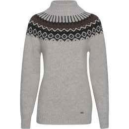 Geiger Stehkragen-Pullover Elfenbein/Nougat (Gr&ouml;&szlig;e: XL)