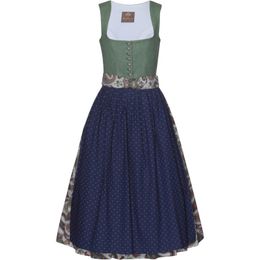 BERWIN Dirndl Mint/Blau (Größe: 34)