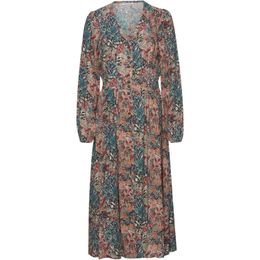 FELICITAS Langarm-Kleid Karlinda Blau/Rot (Gr&ouml;&szlig;e: XL)
