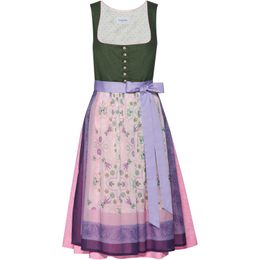 FELICITAS Midi Dirndl Dorie/Vreni Tanne/Rosa (Größe: 38)