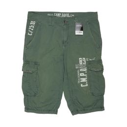 CAMP DAVID Shorts Herren Gr&ouml;&szlig;e 34 Second Hand gr&uuml;n