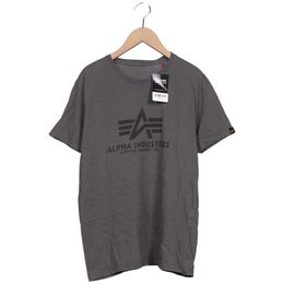 Alpha Industries T-Shirt Herren Größe L Second Hand grau