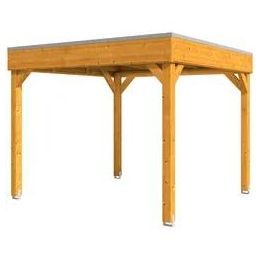 Skan Holz Holzpavillon SKANHOLZ "Toulouse", braun (eiche hell), B/H/T: 302cm x 244cm x 302cm, Pavillons, BxTxH:302x302x244 cm, inkl. Aufschraubstutzen